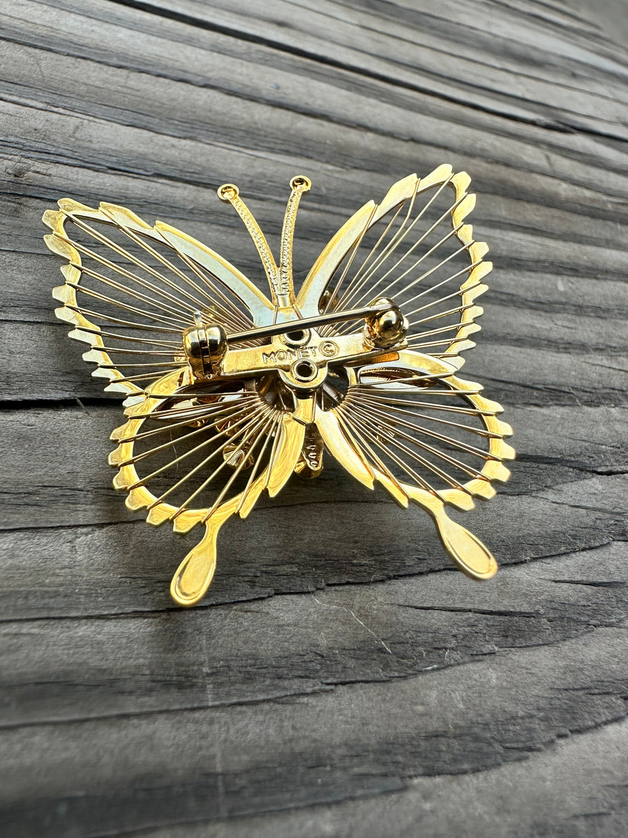 Monet Butterfly brooch – Mer•made jewelry by Keri Mosier