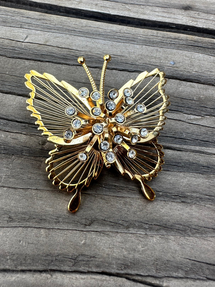 Monet Butterfly brooch – Mer•made jewelry by Keri Mosier